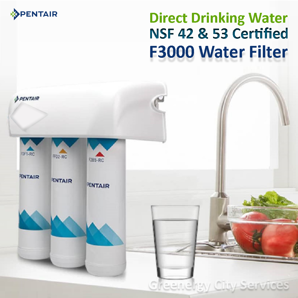 Pentair F3000 (NSF) Direct Drinking Water 3-Stage Ultra Filtration System